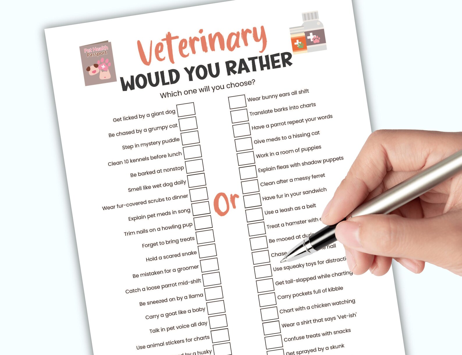 Vet Med Party Games Bundle, Vet Tech Week Work Party Games, Vet School ...