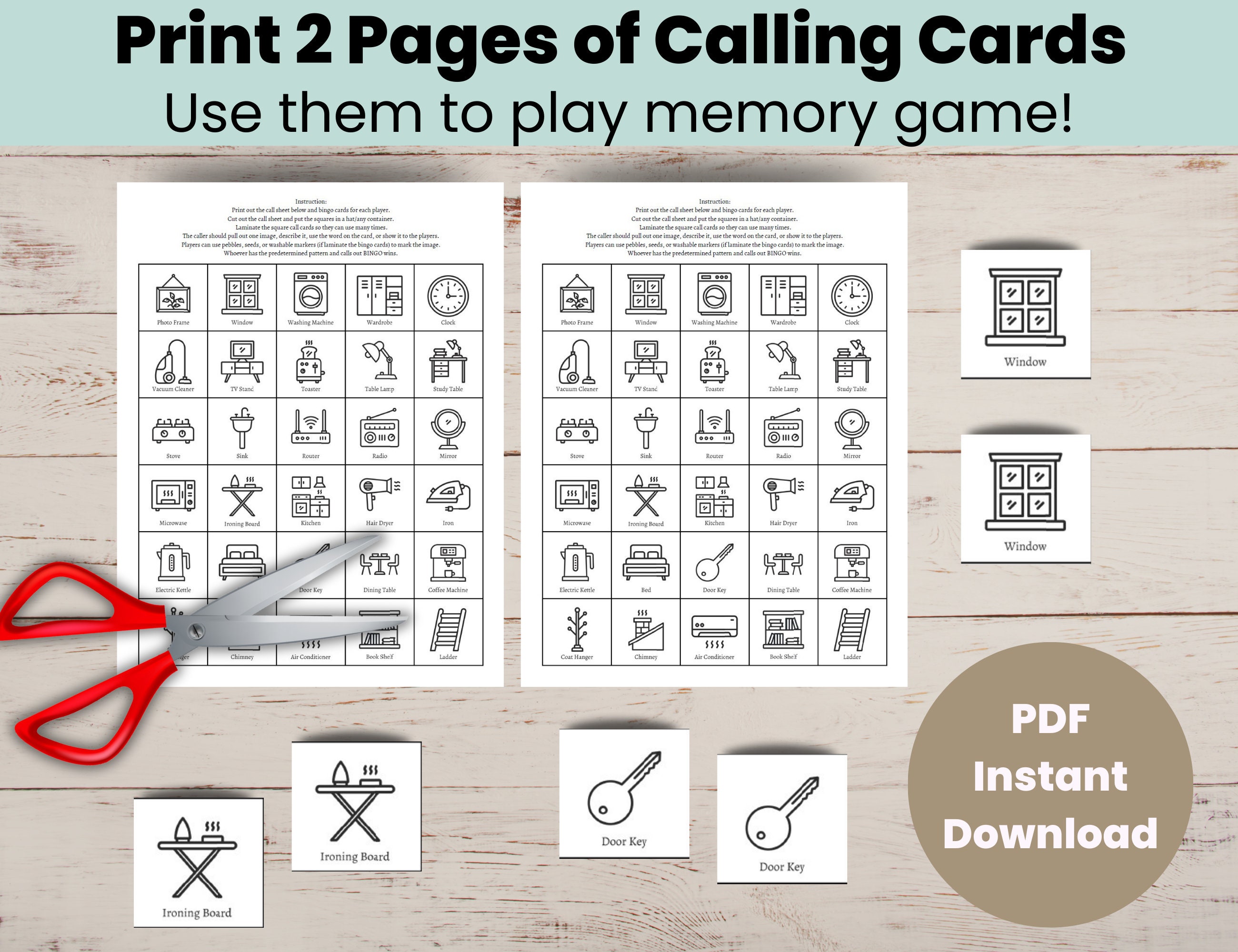 Housewarming Coloring Bingo for Housewarming Party, House Warming Game ...