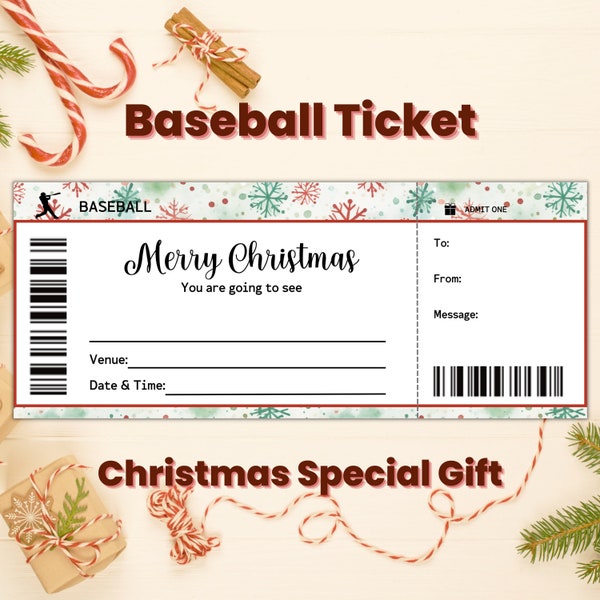 Fake Baseball Ticket - Etsy