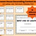 Halloween House Decorating Contest Award Certificates and Halloween ...
