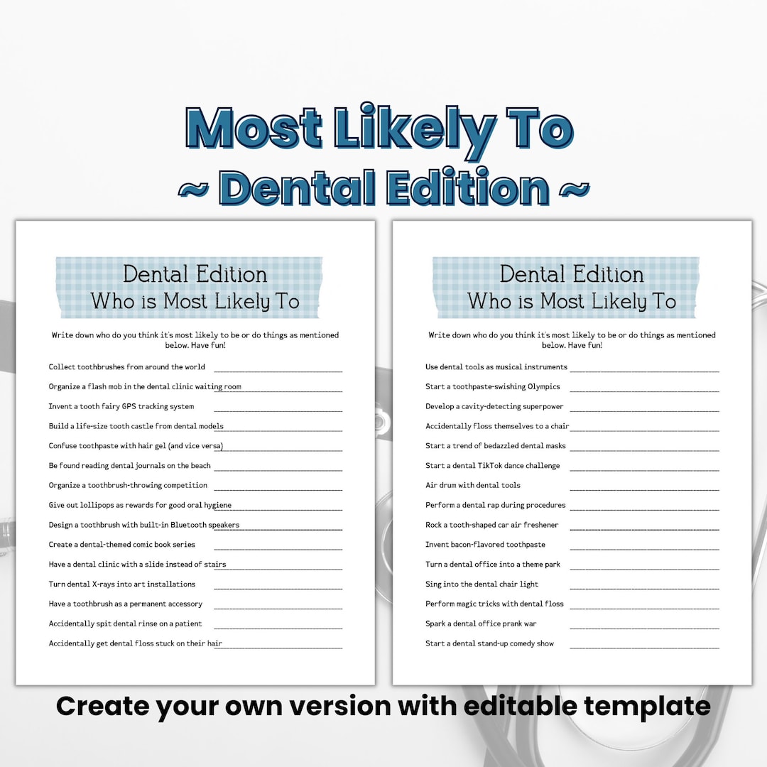 Most Likely to Game, Dental School Graduation Party, Dental Office ...