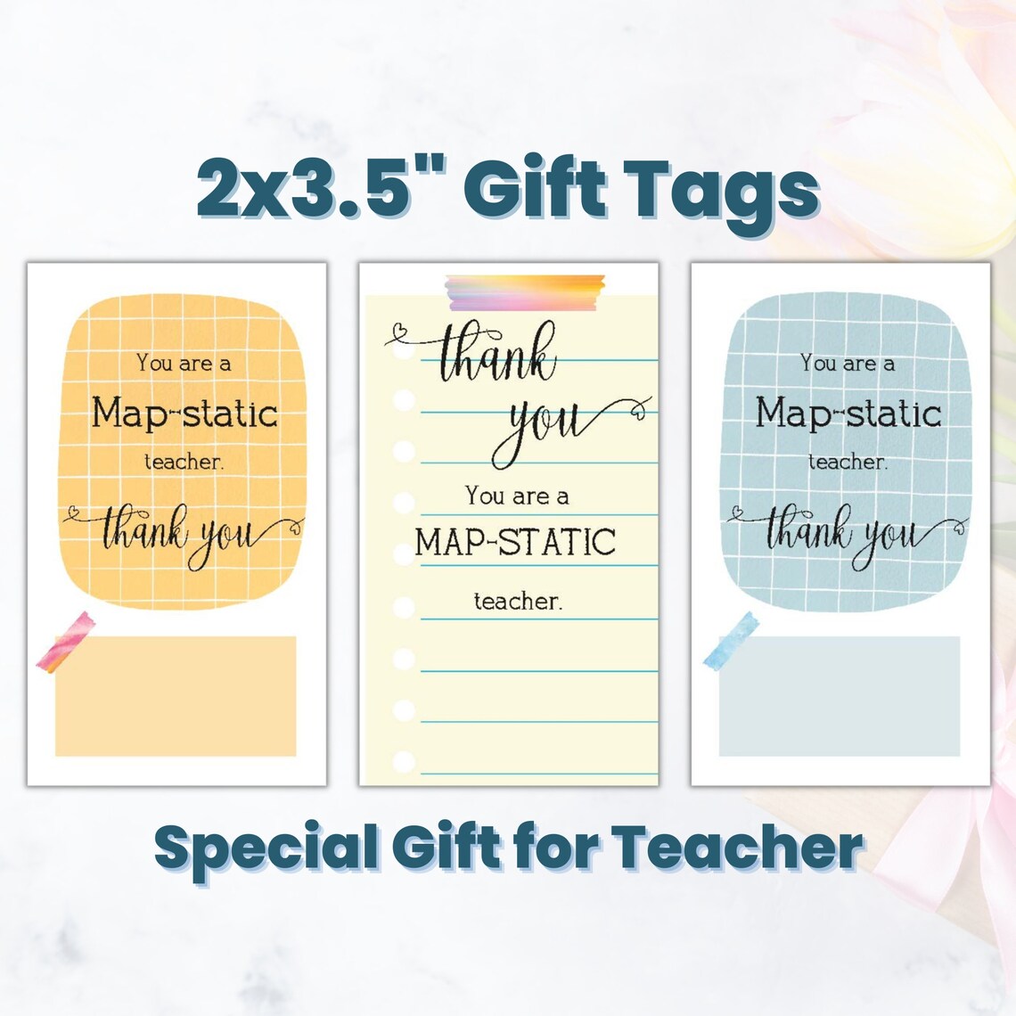 Geography Teacher Appreciation Week Gift Tags Printable, Teacher ...