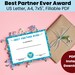 Best Partner Ever Award Certificate, Personalized Love Certificate ...