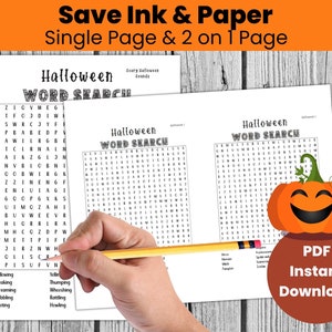 Printable Halloween Word Search Puzzle, Halloween Party Game Ideas ...