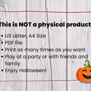 Halloween Pumpkin Decorating Contest Voting Card, Halloween Ballot ...