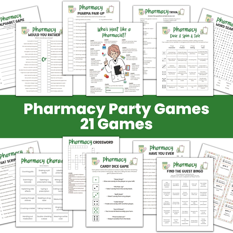 Pharmacy Week Games - Etsy