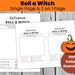 Fun Halloween Dice Game Bundle, Printable Halloween Party Game, Candy ...
