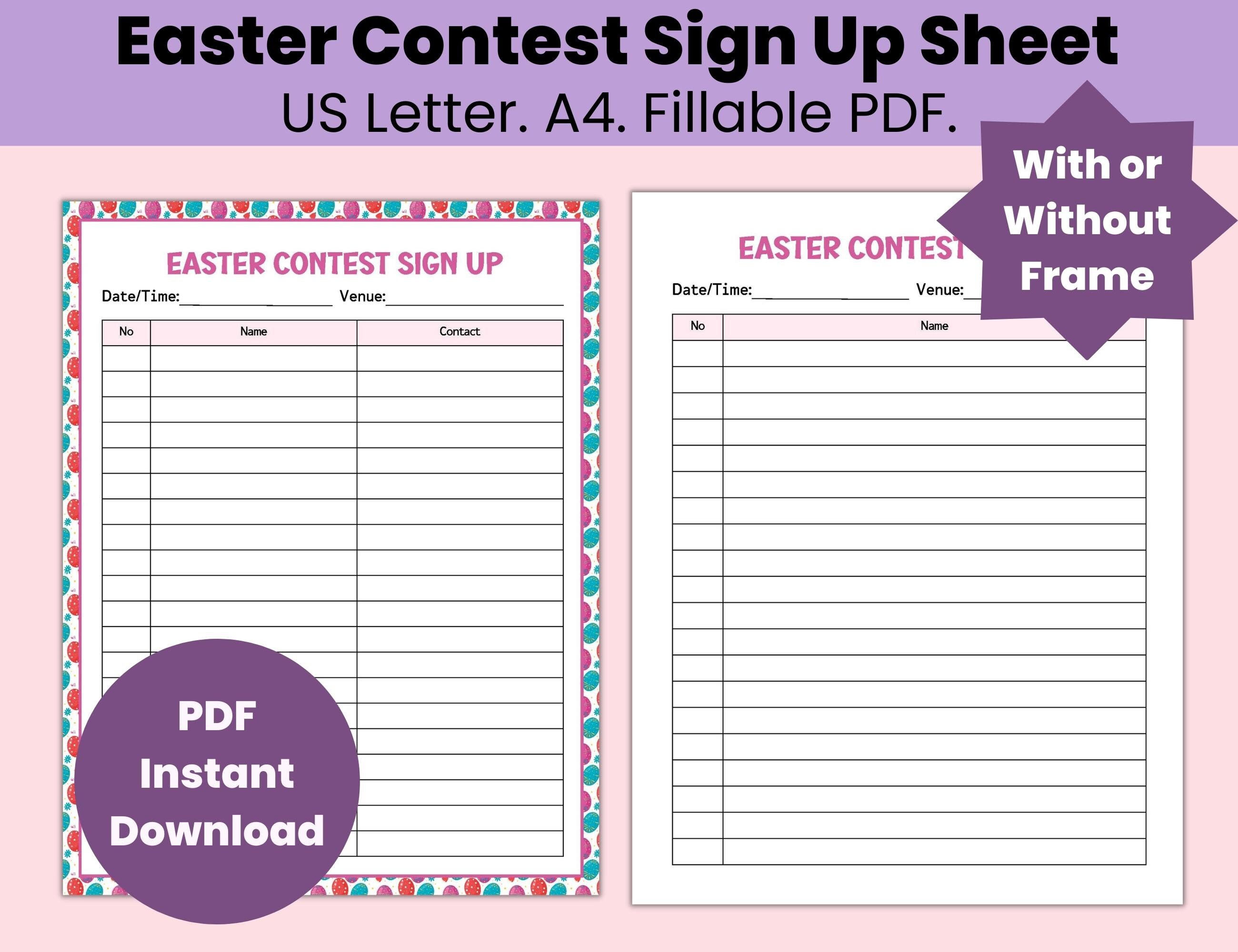 Easter Egg Decorating Contest Kit, Award Certificates, Voting Cards ...
