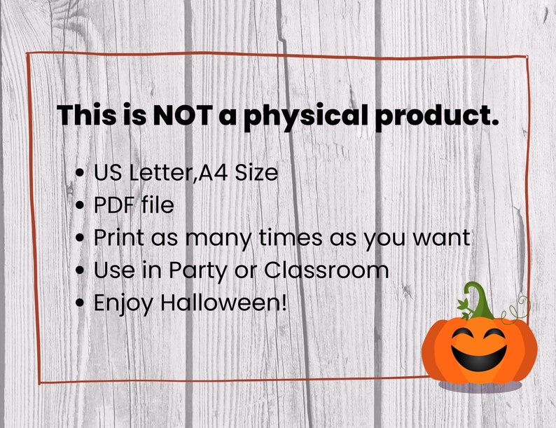 Printable Halloween Scavenger Hunt for Kids Halloween Party - Etsy