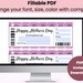 Personalized Mothers Day Concert Ticket Gift Certificate Editable ...