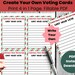 Christmas Door Decorating Contest Ballot Template, Christmas Door ...