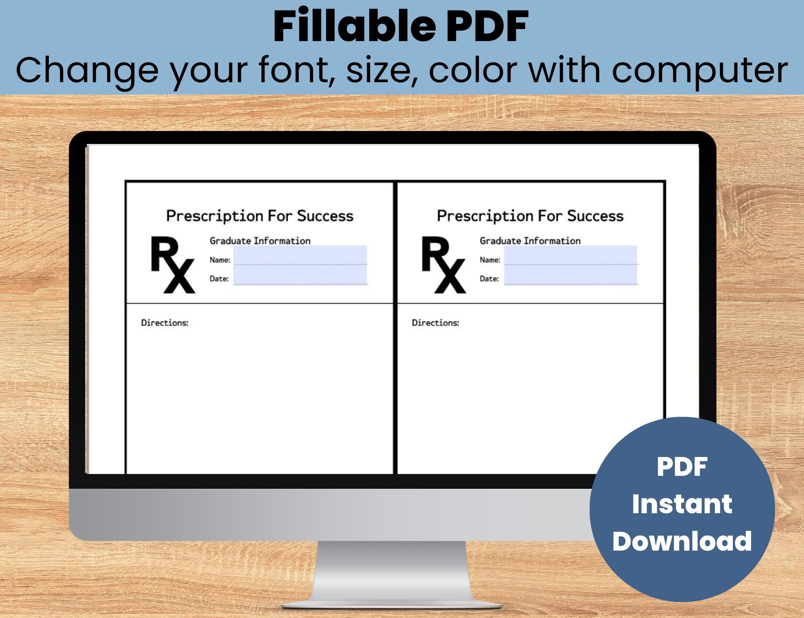 Prescription for Success, Graduation Advice and Wishes Card, Graduation ...