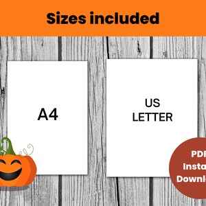 Halloween Pumpkin Decorating Contest Voting Card, Halloween Ballot ...
