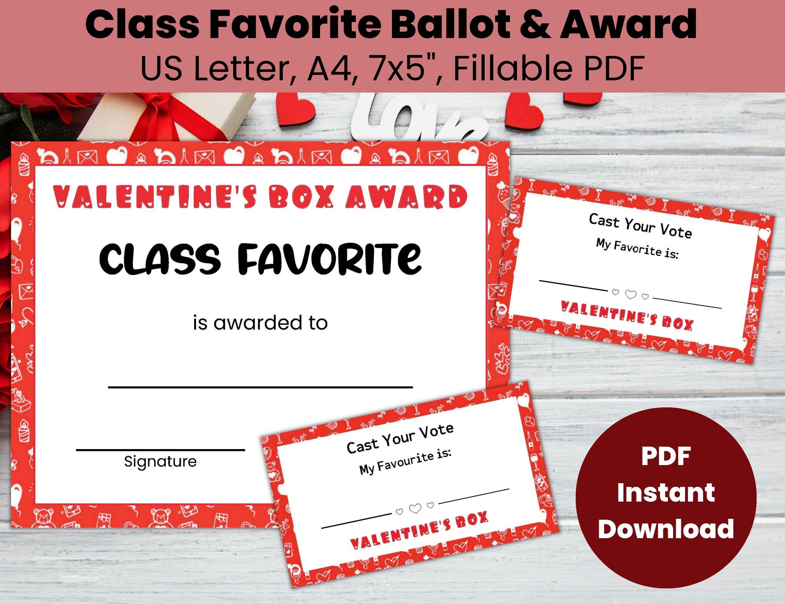 Valentines Box Contest Kit for Class Valentines and Valentines Party ...