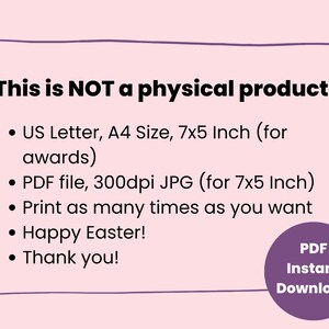 Printable Easter Coloring Contest Winner Award Certificates and Voting ...