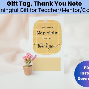 Geography Teacher Appreciation Week Gift Tags Printable, Teacher ...