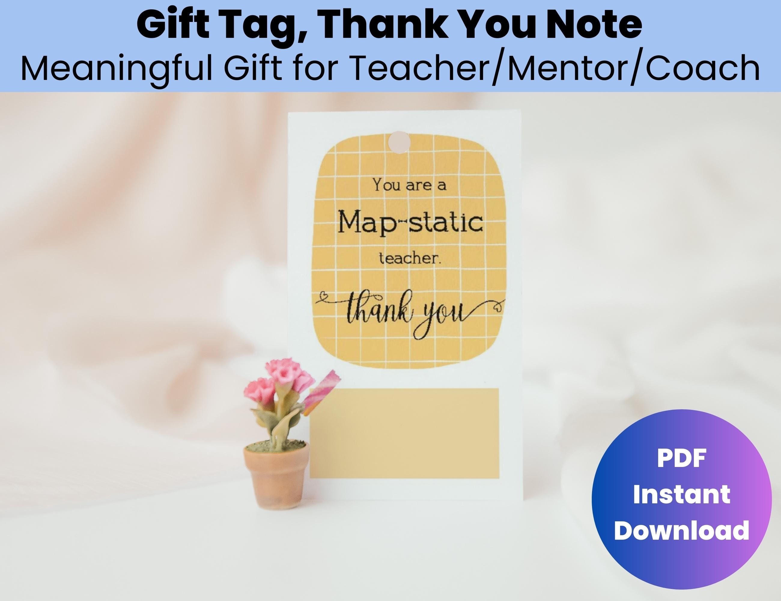 Geography Teacher Appreciation Week Gift Tags Printable, Teacher ...