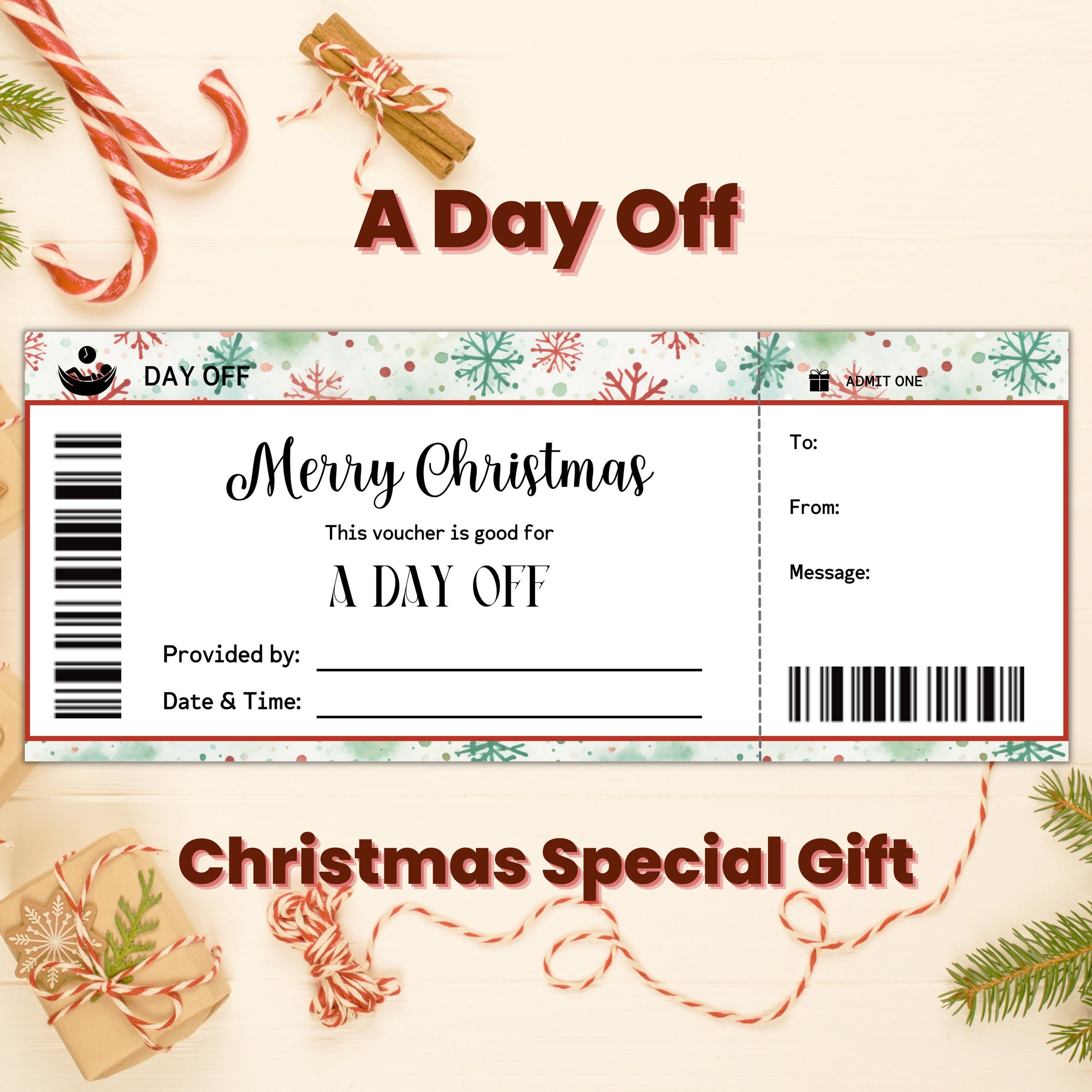 Day incredible off tamanhos Coupon Editable