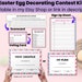Easter Egg Decorating Contest Scorecard Template Editable, Score Sheet ...