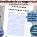 Printable Gratitude Scavenger Hunt for Kids Indoor, Thankful Activities ...