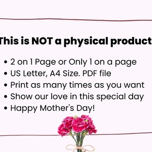 Personalized Mothers Day Concert Ticket Gift Certificate Editable ...
