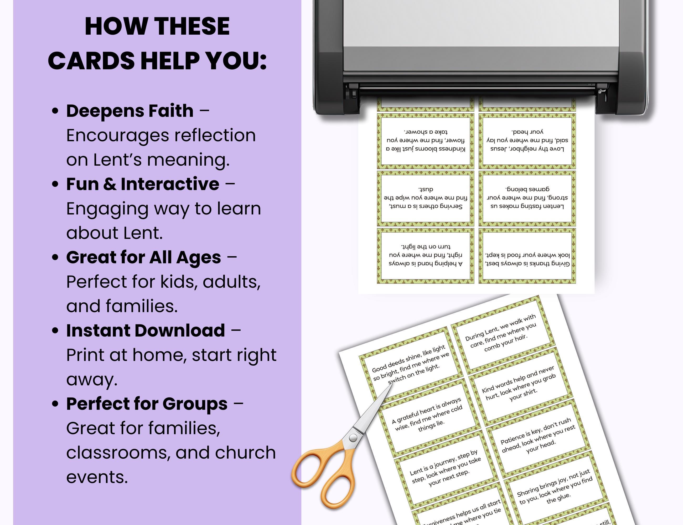 Lent Indoor Scavenger Hunt, Lent Games, Kids Lent Activities, Catholic ...