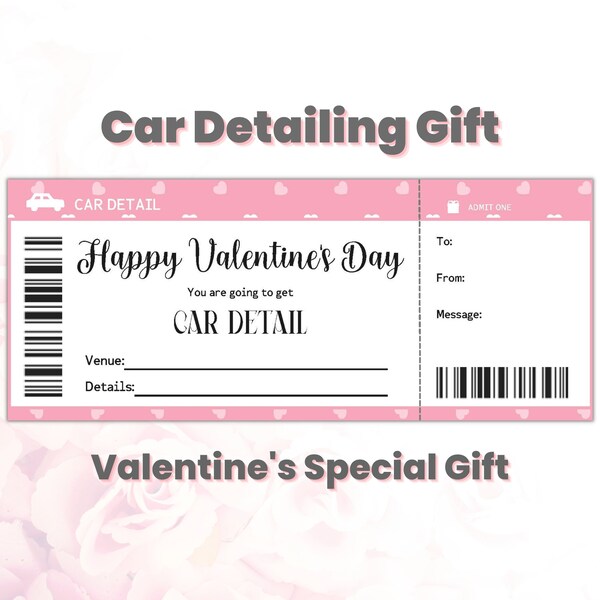 Car Detail Gift Card Template - 60+ Gift Ideas for 2024