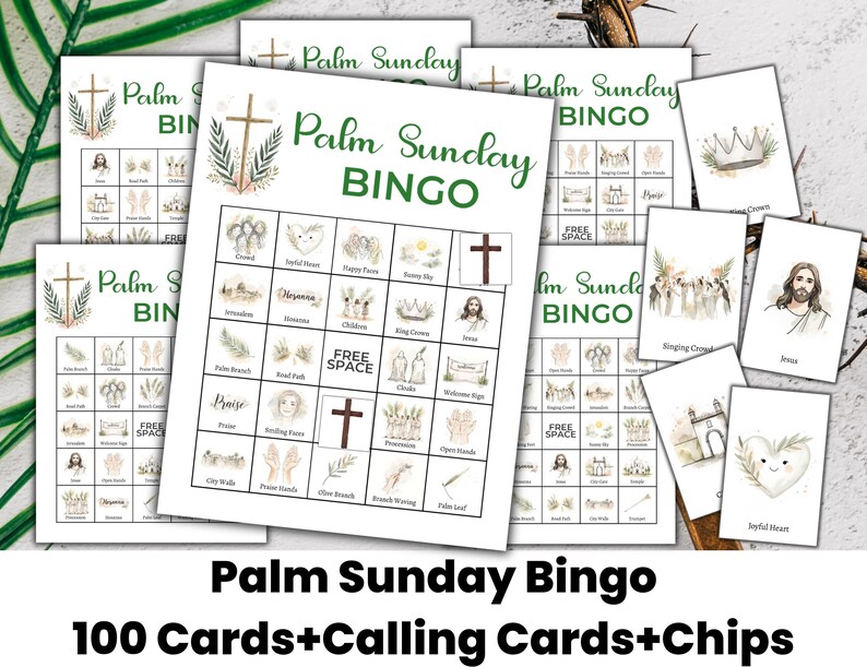 Holy Week Bingo Bundle, Palm Sunday, Good Friday, Easter Bingo, Easter ...