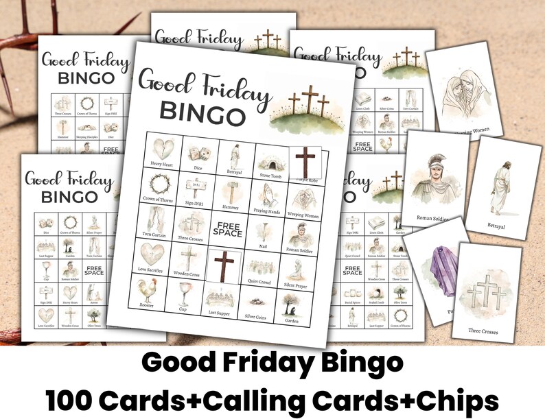 Holy Week Bingo Bundle, Palm Sunday, Good Friday, Easter Bingo, Easter ...
