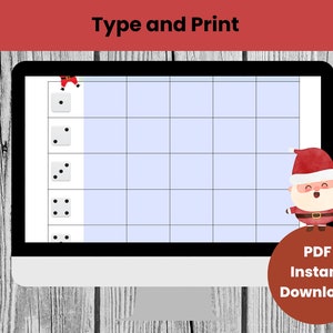 Christmas Story Dice Game for Families, Roll A Story, Fun Christmas ...