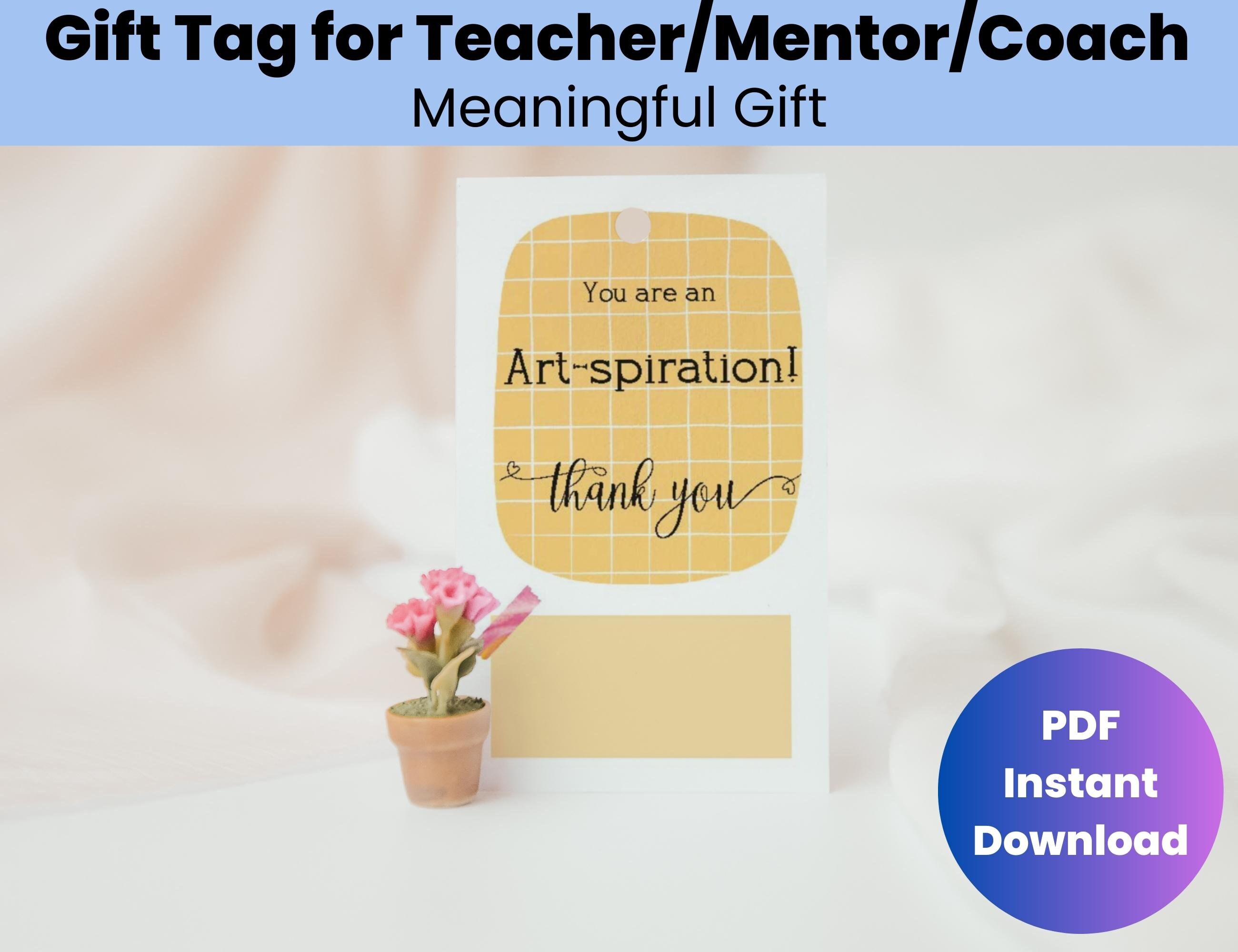 Art Teacher Appreciation Week Gift Tags Printable, Teacher Appreciation ...
