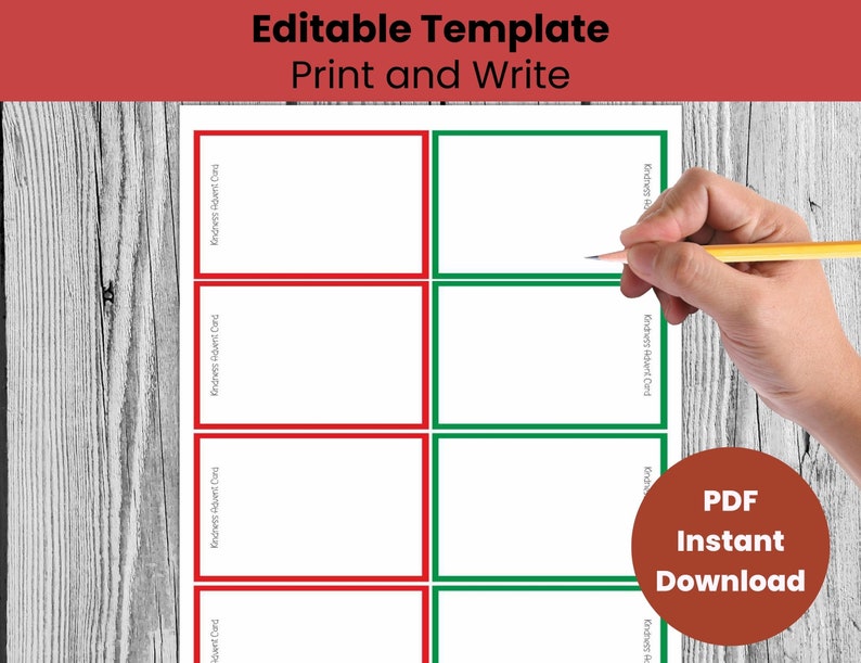 Christmas Kindness Advent Cards for Kids, Fun Christmas Activities for ...