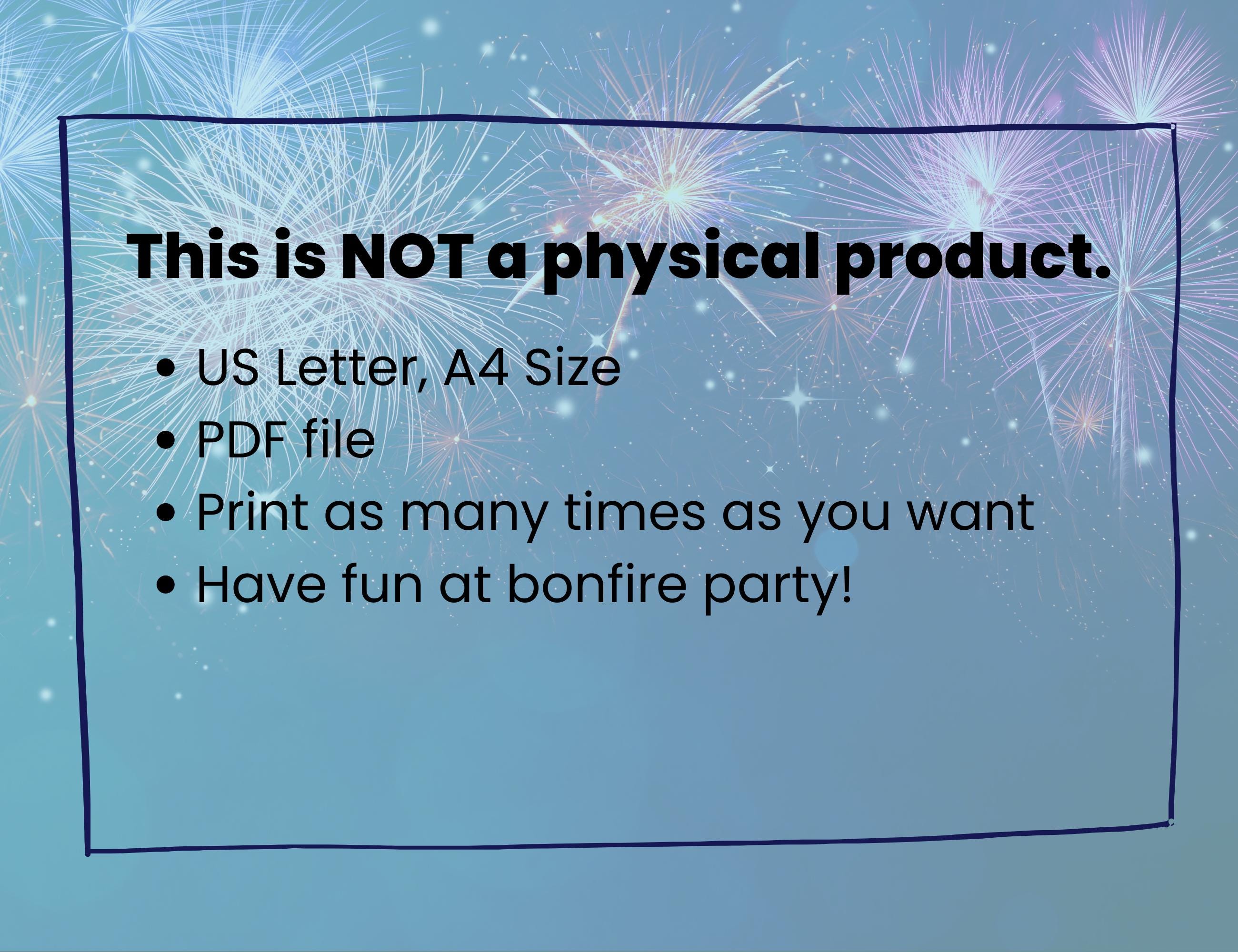 Bonfire Night Outdoor Treasure Hunt, Scavenger Hunt, Guy Fawkes Day ...