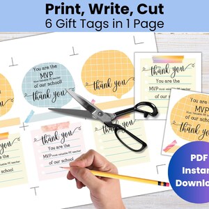 Physical Education Teacher Appreciation Week Gift Tags Printable, PE ...