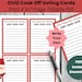 Chili Cook off Ballot Template Editable, Chili Voting Ballot, Cooking ...