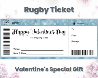 Rugby Ticket Gift - Etsy