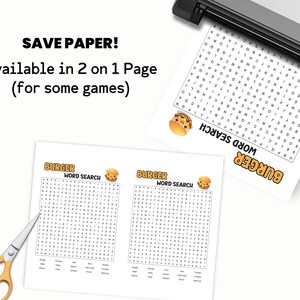 Burger Party Games Bundle, Burger Theme Backyard BBQ Games, Fastfood ...