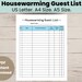 Housewarming Party Guest List Template Bundle, Guest List Tracker - Etsy