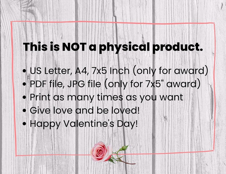 Valentine's Day Box Class Favorite Award Certificates and Voting Cards ...