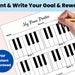 Monthly Piano Practice Chart, Music Practice Log, Music Practice ...
