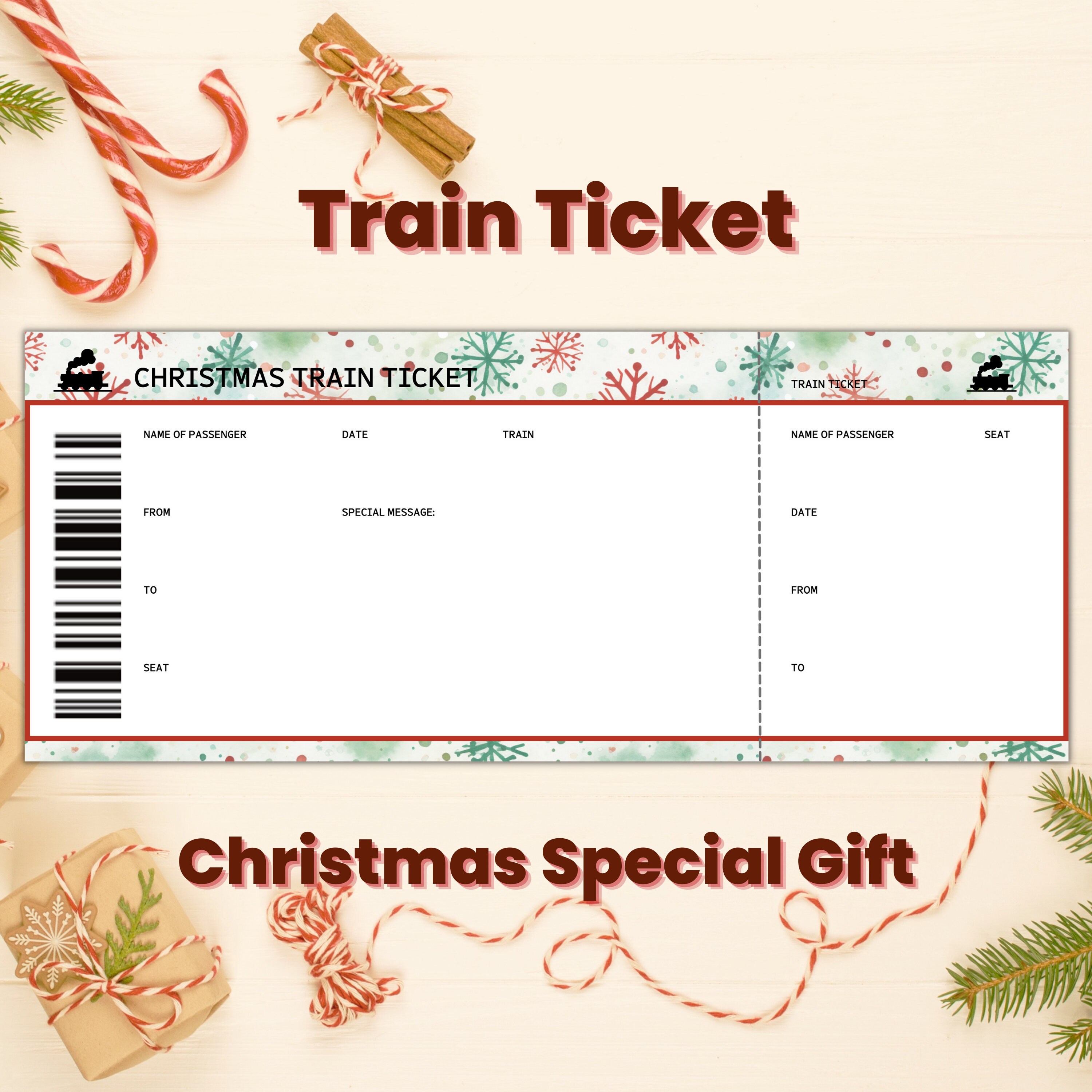 Train Ticket Template Word
