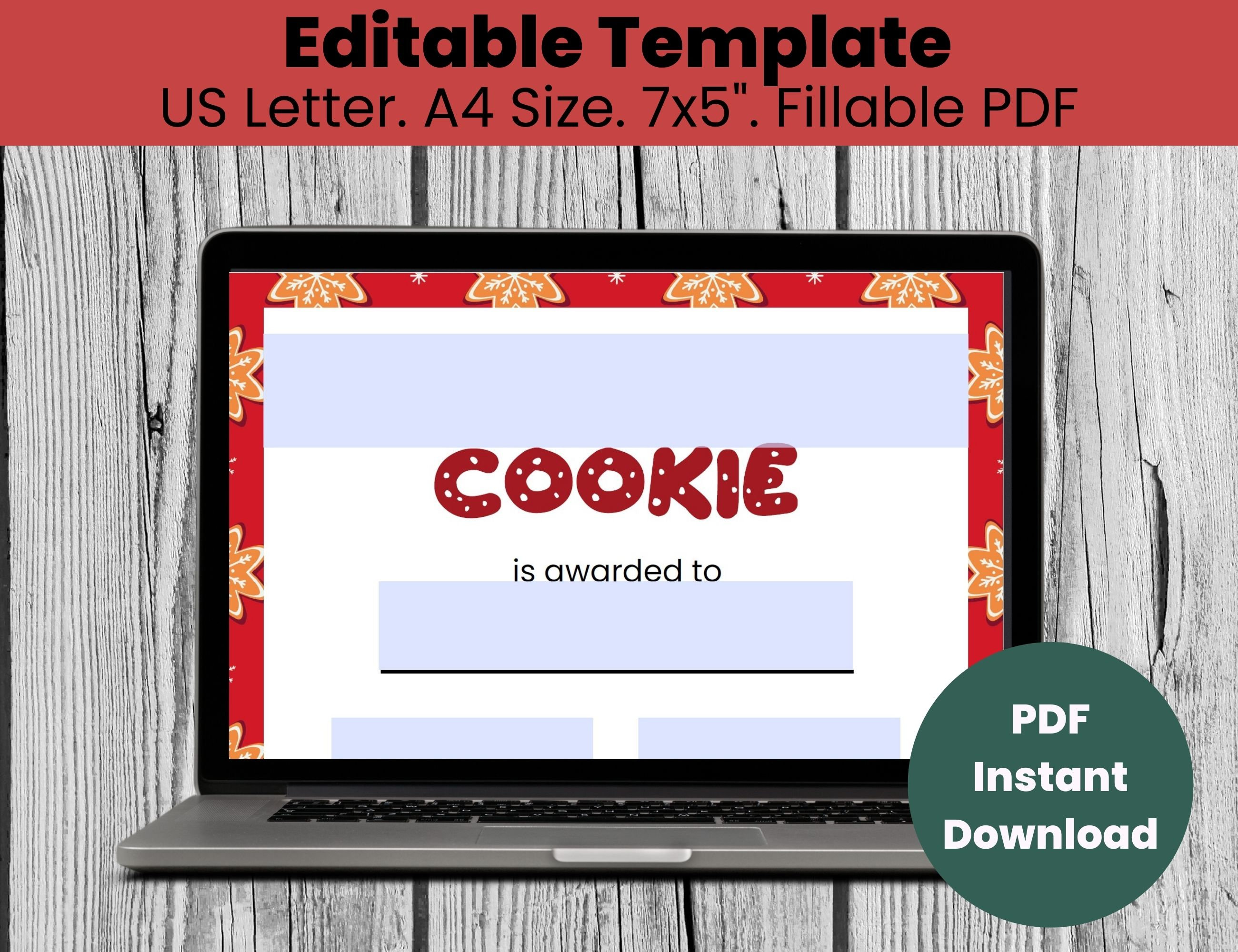 Cookie Contest Award Certificates, Christmas Cookie Decorating Party ...