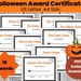 Halloween Award Certificates, Halloween Costume Contest Ballot Template ...