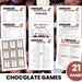 Chocolate Theme Party Games Bundle, Chocolate Games, Ladies Night Games ...