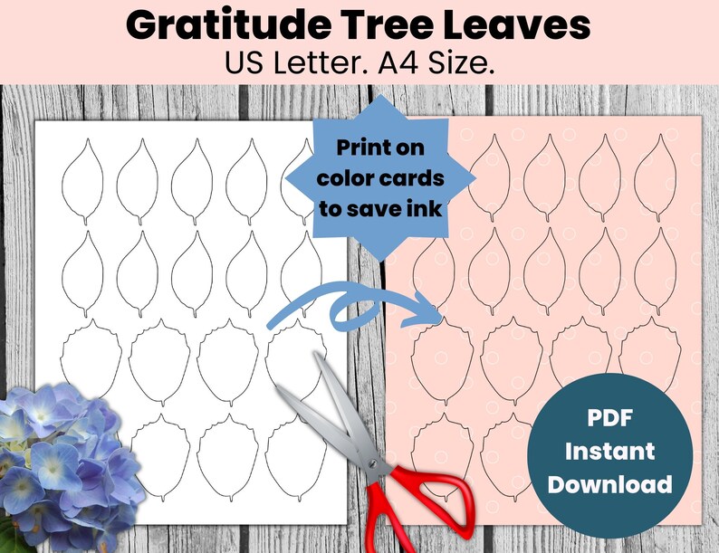 Gratitude Tree Printable Template, Gratitude Tree Leaves Craft ...