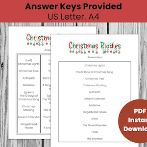 Christmas Riddles, Fun Christmas Games Ideas, Christmas Party Game ...
