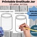 Printable Gratitude Jar for Kids, Gratitude Cards, Gratitude Jar Label ...