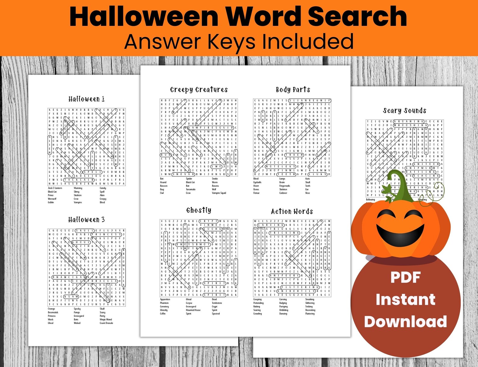 Printable Halloween Word Search Puzzle, Halloween Party Game Ideas ...