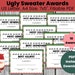 Ugly Sweater Award Certificates and Voting Cards, Christmas Ugly ...