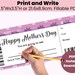 Personalized Mothers Day Concert Ticket Gift Certificate Editable ...